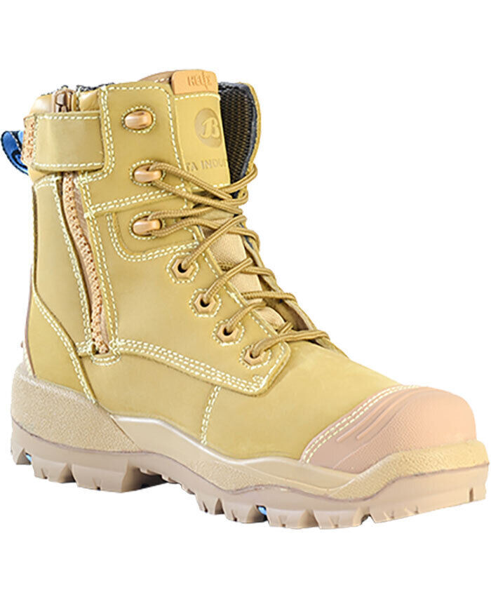Longreach Ct Zip - Helix Ultra Wheat Zip/Lace Safety (Composite Toe ...